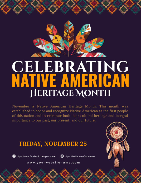 Native American Heritage Month Template | PosterMyWall