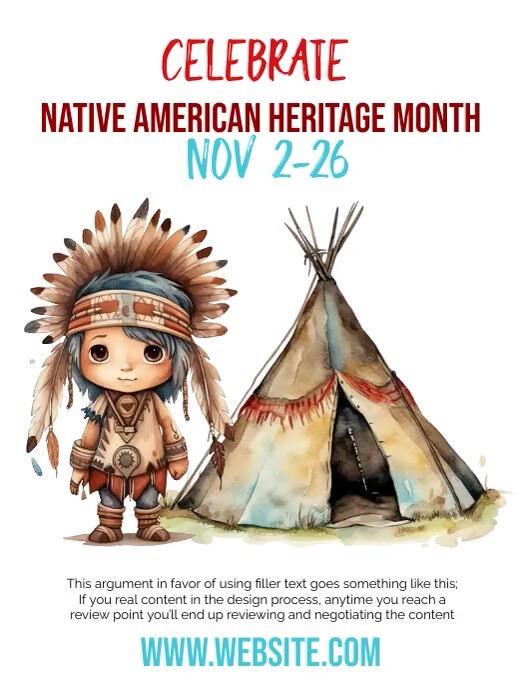 Native American Heritage Month Template | PosterMyWall