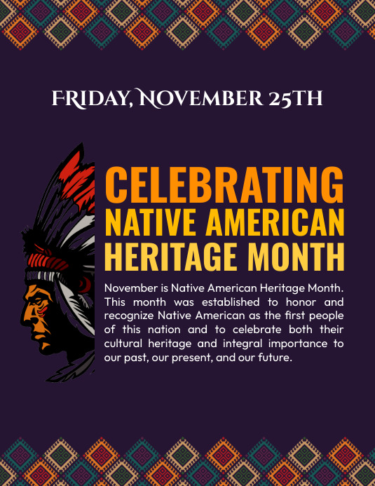 Copy of Native American Heritage Month | PosterMyWall