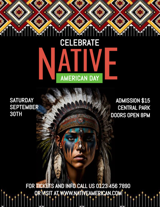 NATIVE AMERICAN MONTH FLYER Template | PosterMyWall