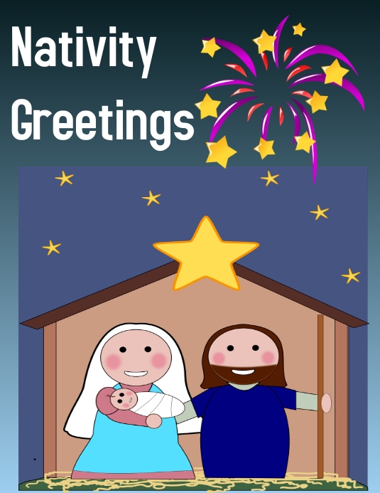 Nativity Greeting Card Template | PosterMyWall