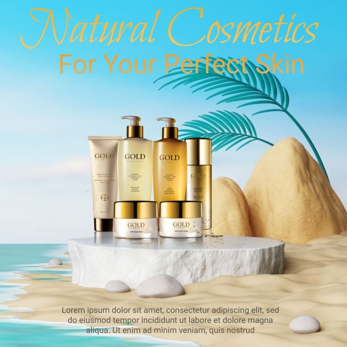 Natural Cosmetics Ads Template | PosterMyWall