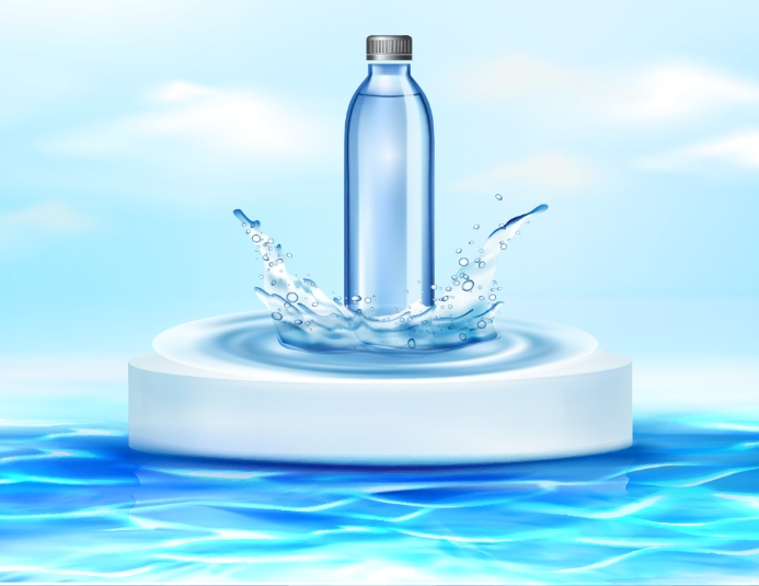 Copy of Natural mineral water label design template | PosterMyWall