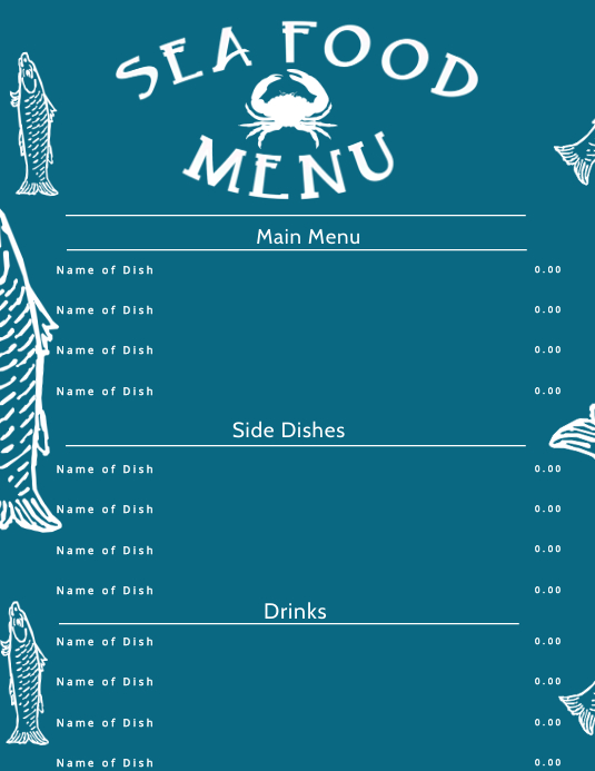 Copy of NATURAL ORGANIC MENU | PosterMyWall