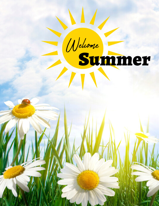 Natural Welcome Summer Template Flyer (us Le | PosterMyWall