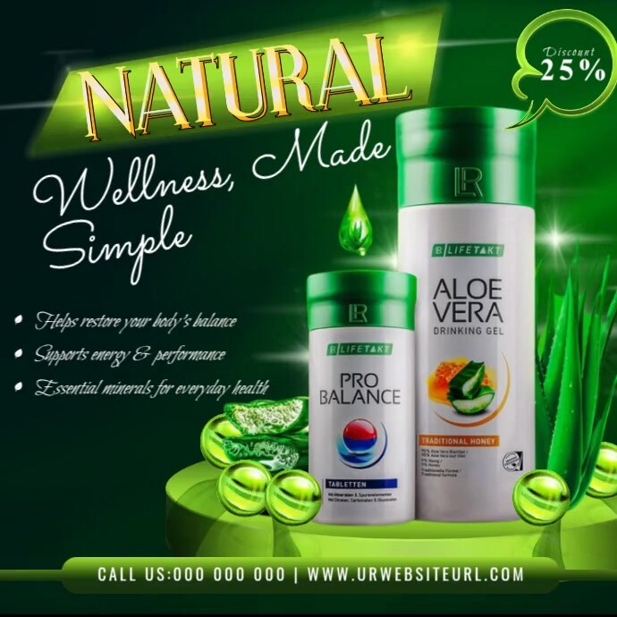 Plantilla de Natural Wellness, Pure Healthy Living | PosterMyWall