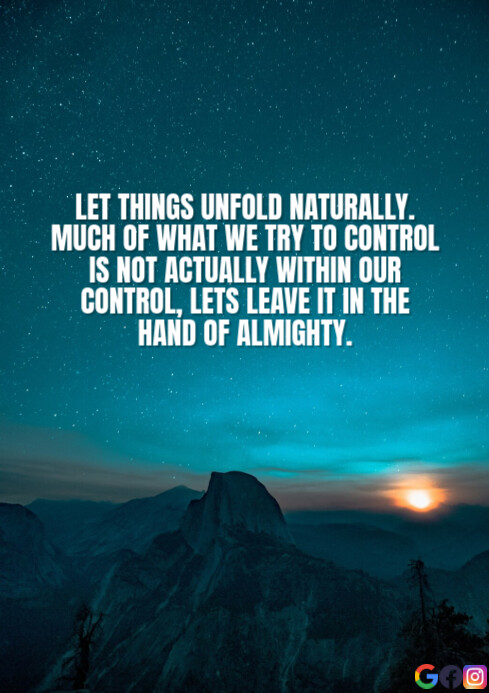 Modèle NATURALLY AND ALMIGHTY QUOTE TEMPLATE | PosterMyWall