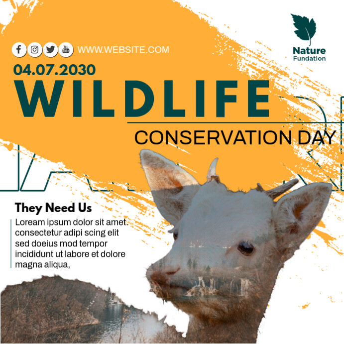 Copy of Nature and wildlife conservation | PosterMyWall