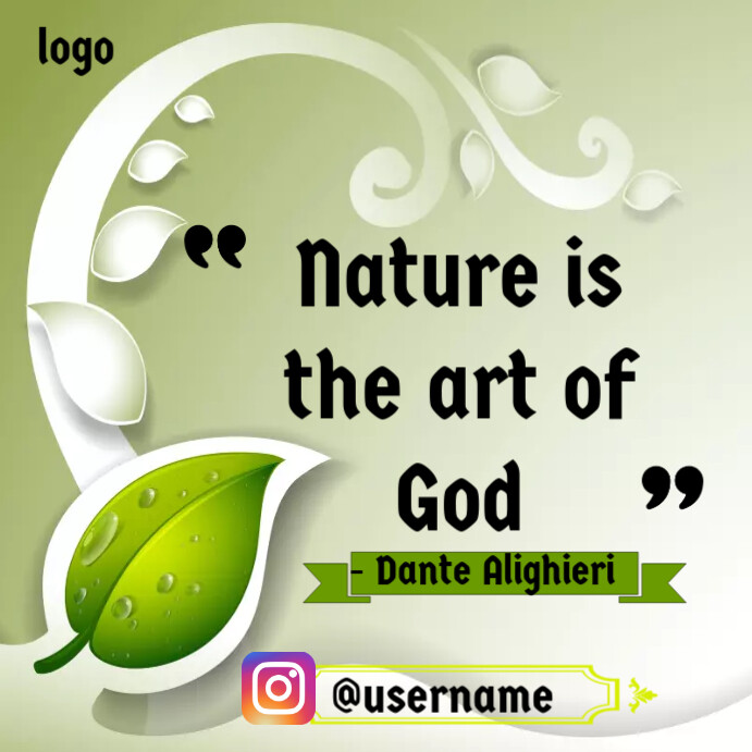 nature is the art of god Template | PosterMyWall