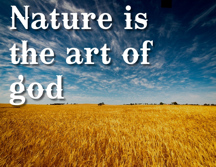 Nature is the art of god Template | PosterMyWall