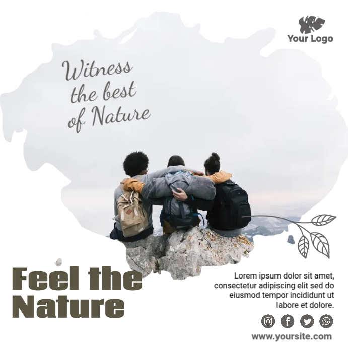 Nature Travel AD เทมเพลต | PosterMyWall