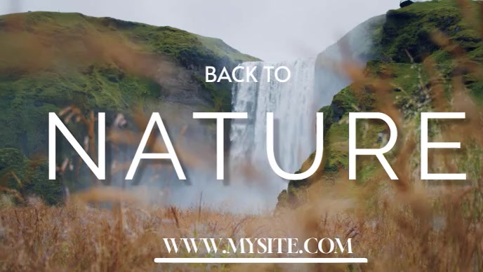 Nature Travel Intro For Youtube Video Template | PosterMyWall