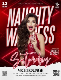 Naughty saturday Template | PosterMyWall