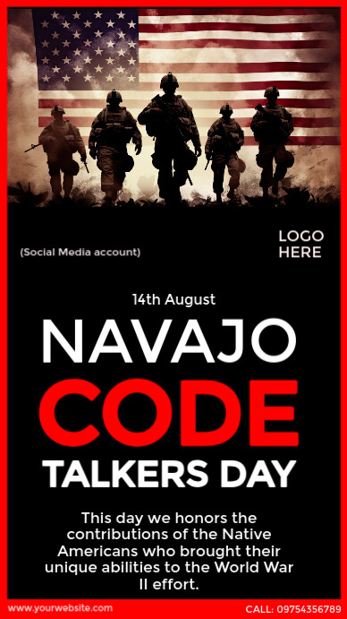 Copy of National Navajo Code Talkers Day | PosterMyWall