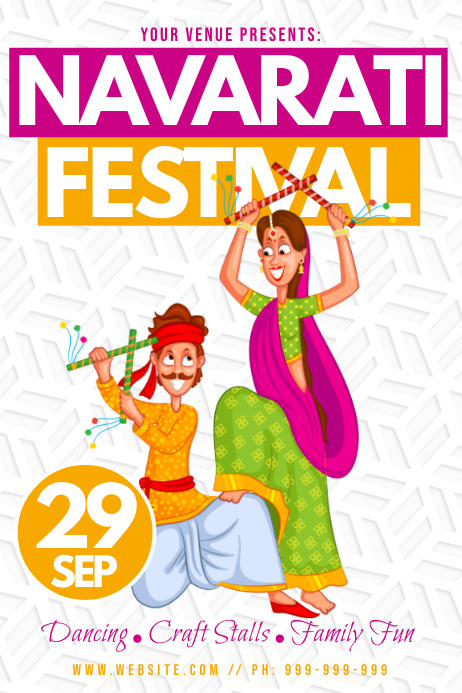 Navarati Festival Poster Template | PosterMyWall