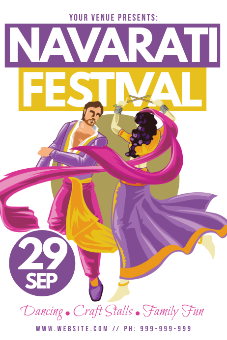 Copy of Navarati Festival Poster | PosterMyWall