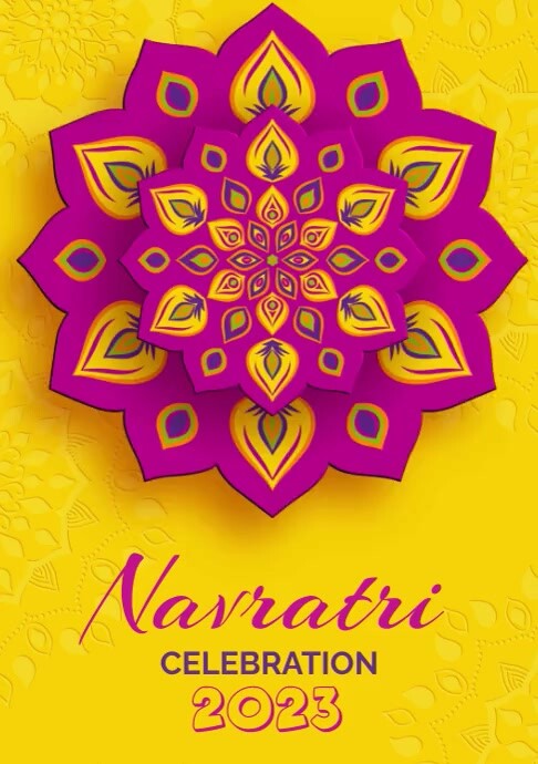 Navratri Celebration Template | PosterMyWall