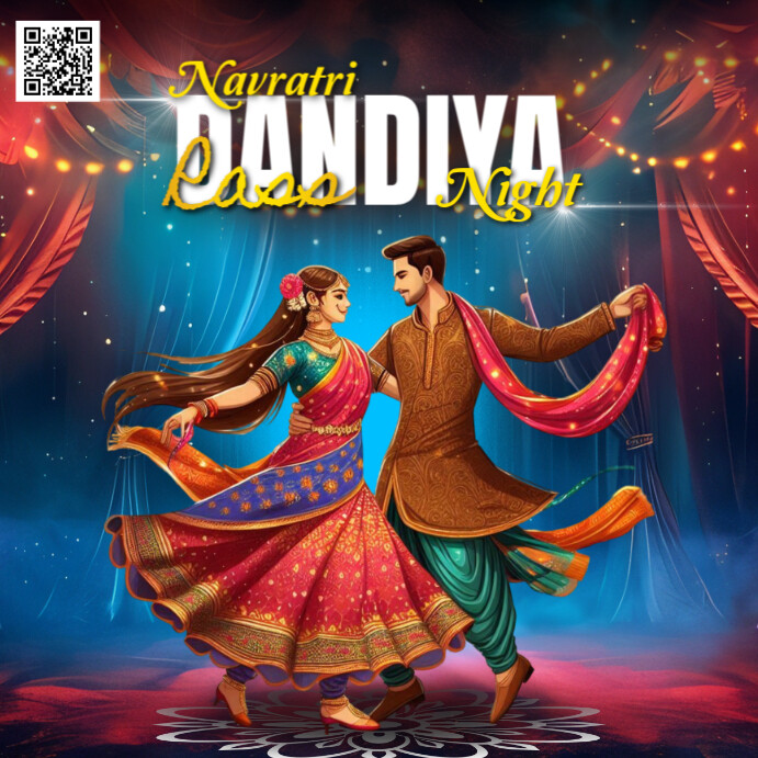 Navratri Dandiya night raas Template | PosterMyWall