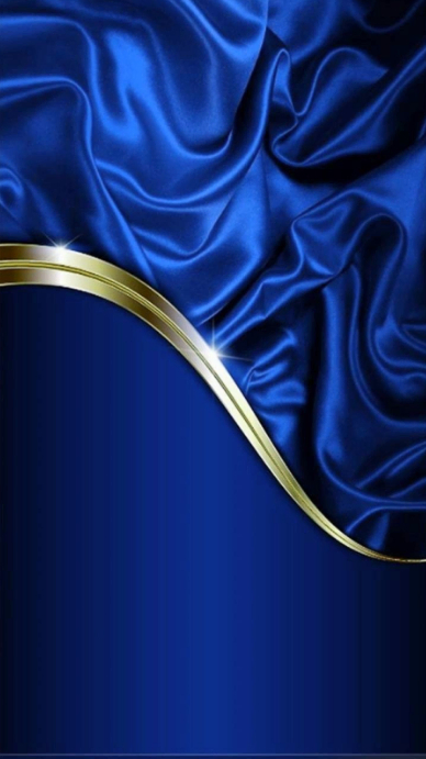 Navy Blue Silk Gold Frame Template | PosterMyWall