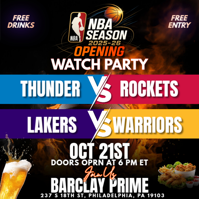 Plantilla de NBA 2K26 Summer League Semifinals Watch Party Instagram ...