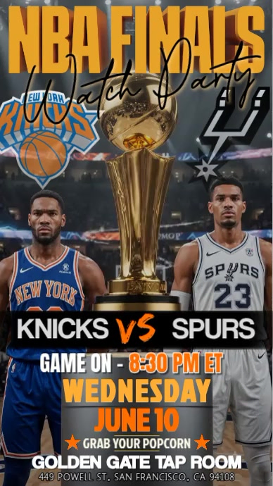 Nba Finals Watch Party Template | PosterMyWall