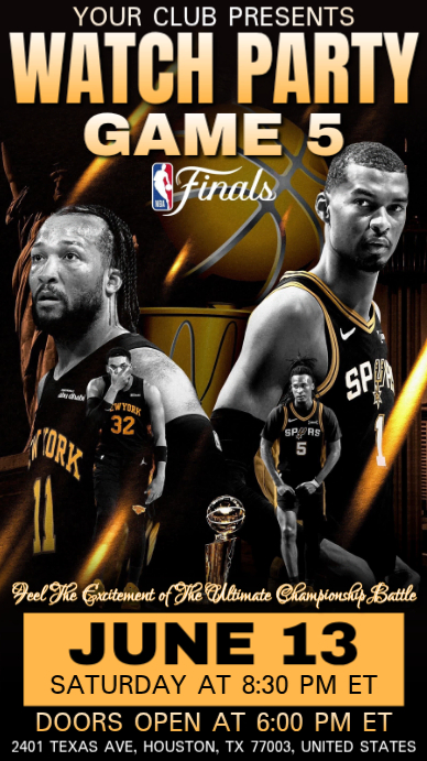 Basketball Watch Party Template | PosterMyWall