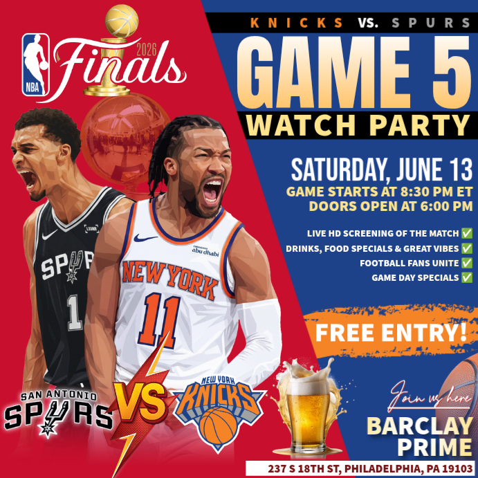 Basketball Game Watch Party Template | PosterMyWall