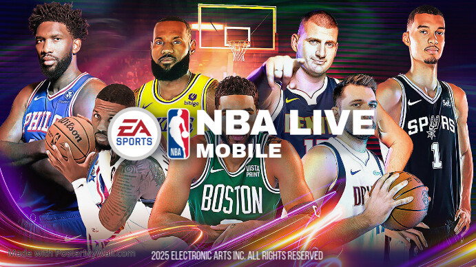 NBA LIVE MOBILE Template | PosterMyWall