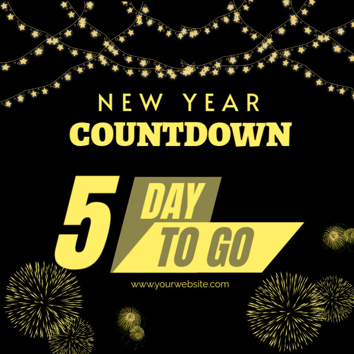 Plantilla de Nee year countdown | PosterMyWall