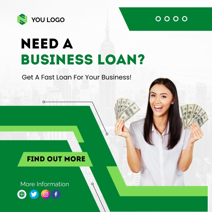Plantilla de NEED A BUSINESS LOAN | PosterMyWall