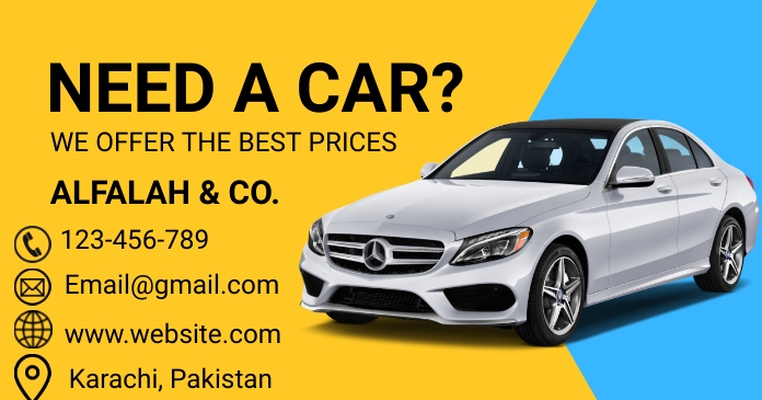 Copy of Need a car? | PosterMyWall