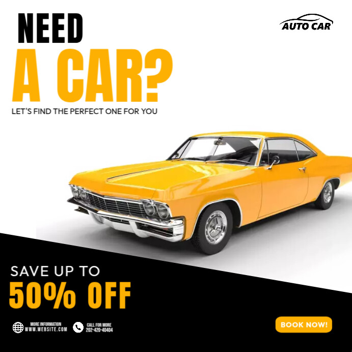 Copy of Need A Car | PosterMyWall
