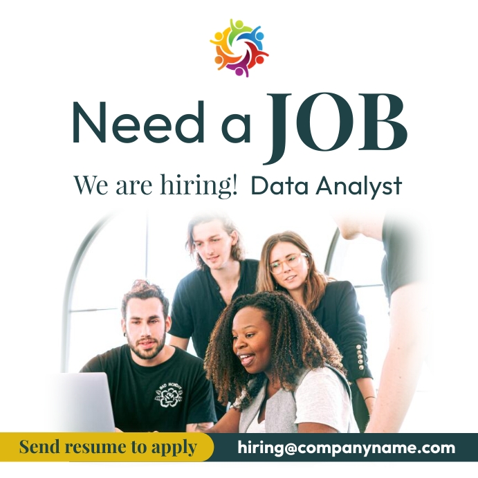 need a job we are hiring Template | PosterMyWall