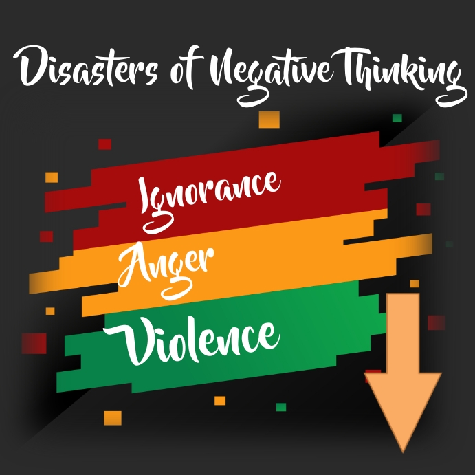 negative thinking, the destructive trio Template | PosterMyWall