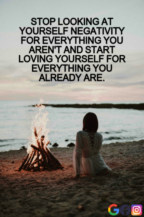NEGATIVITY AND LOVING QUOTE TEMPLATE | PosterMyWall