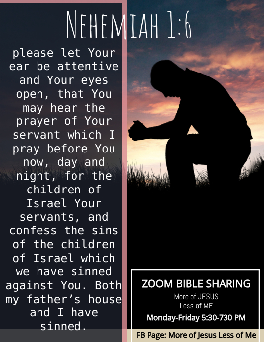 Copy of CHURCH Nehemiah 1:6 | PosterMyWall