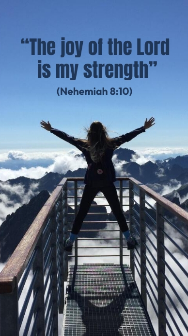 Nehemiah 8:10 Bible Verse Template | PosterMyWall