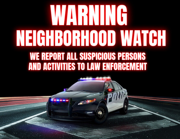 Neighborhood Watch Flyer Template | PosterMyWall