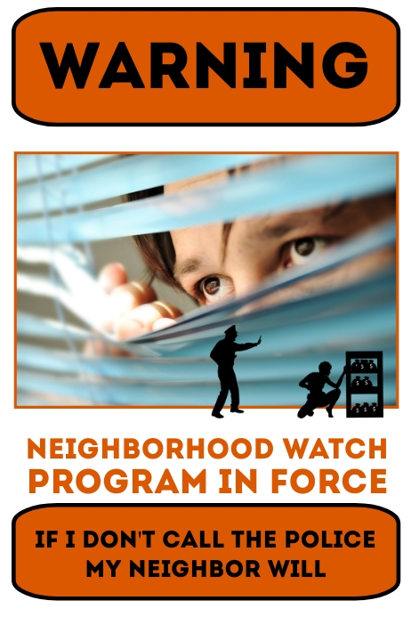 Neighborhood watch poster Template | PosterMyWall