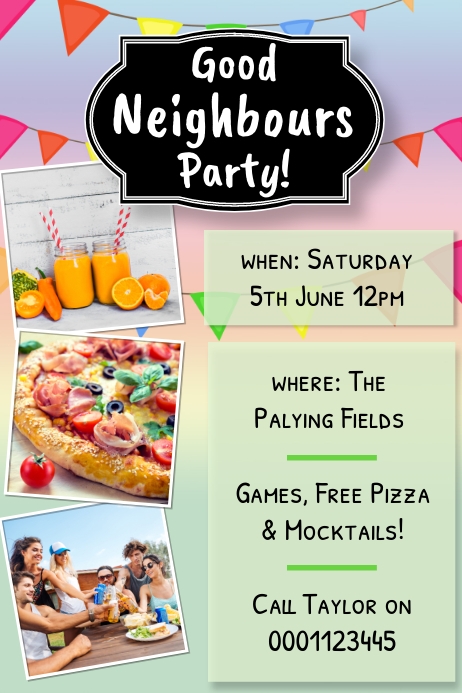 Neighbourhood Party Template | PosterMyWall