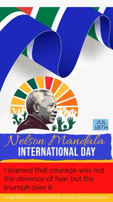 Nelson Mandela International Day Template | PosterMyWall