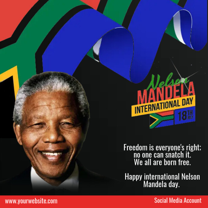 Nelson Mandela Day Template | PosterMyWall