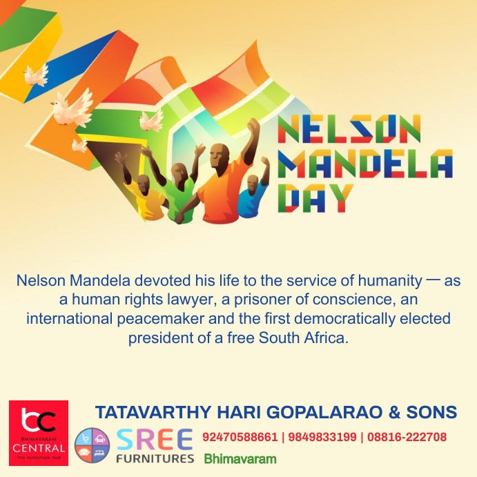 Nelson Mandela day Template | PosterMyWall