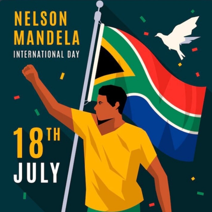 Nelson Mandela day illustration Template | PosterMyWall