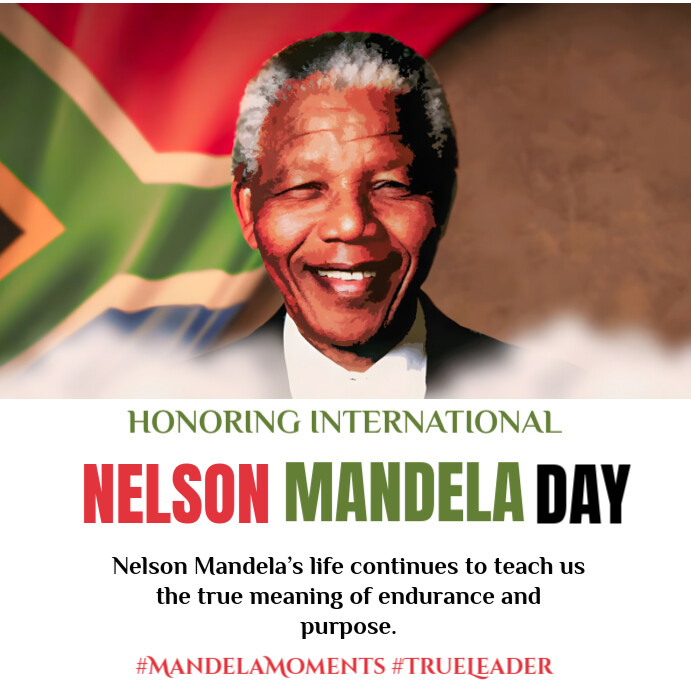 Nelson Mandela Day Post Instagram Post Templat | PosterMyWall