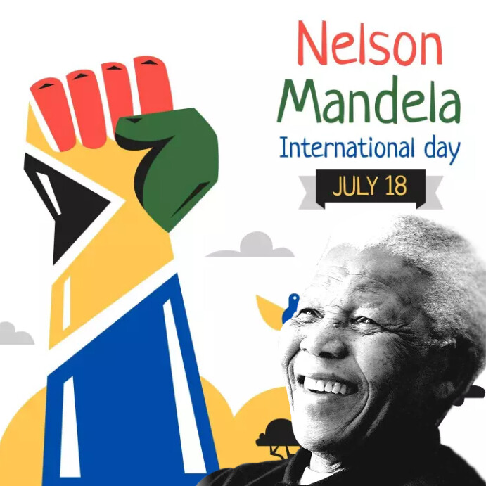 nelson mandela day poster Template | PosterMyWall