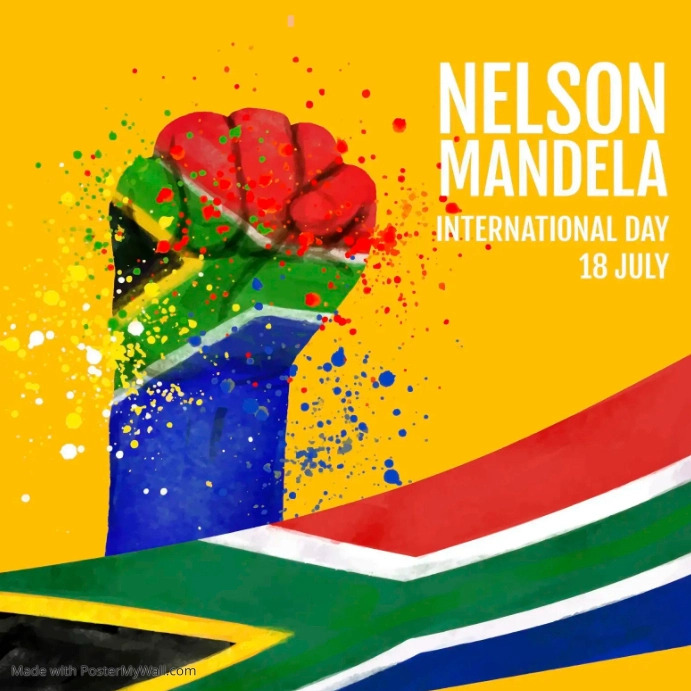 Nelson Mandela day poster design template | PosterMyWall