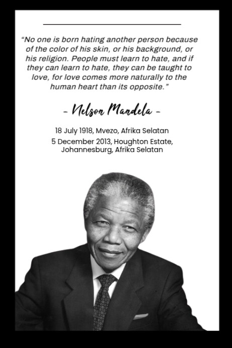 nelson mandela Template | PosterMyWall