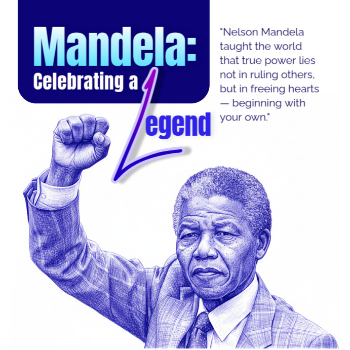 Nelson Mandela Template | PosterMyWall