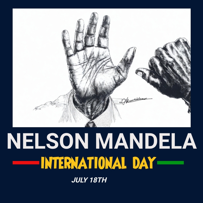 Nelson Mandela hands Template | PosterMyWall